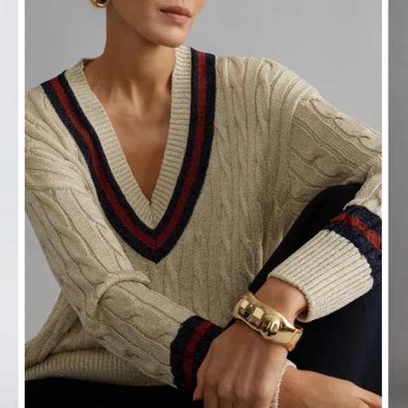 Tuckernuck | Sweaters | Nwt Tuckernuck Metallic Cable Sweater | Poshmark